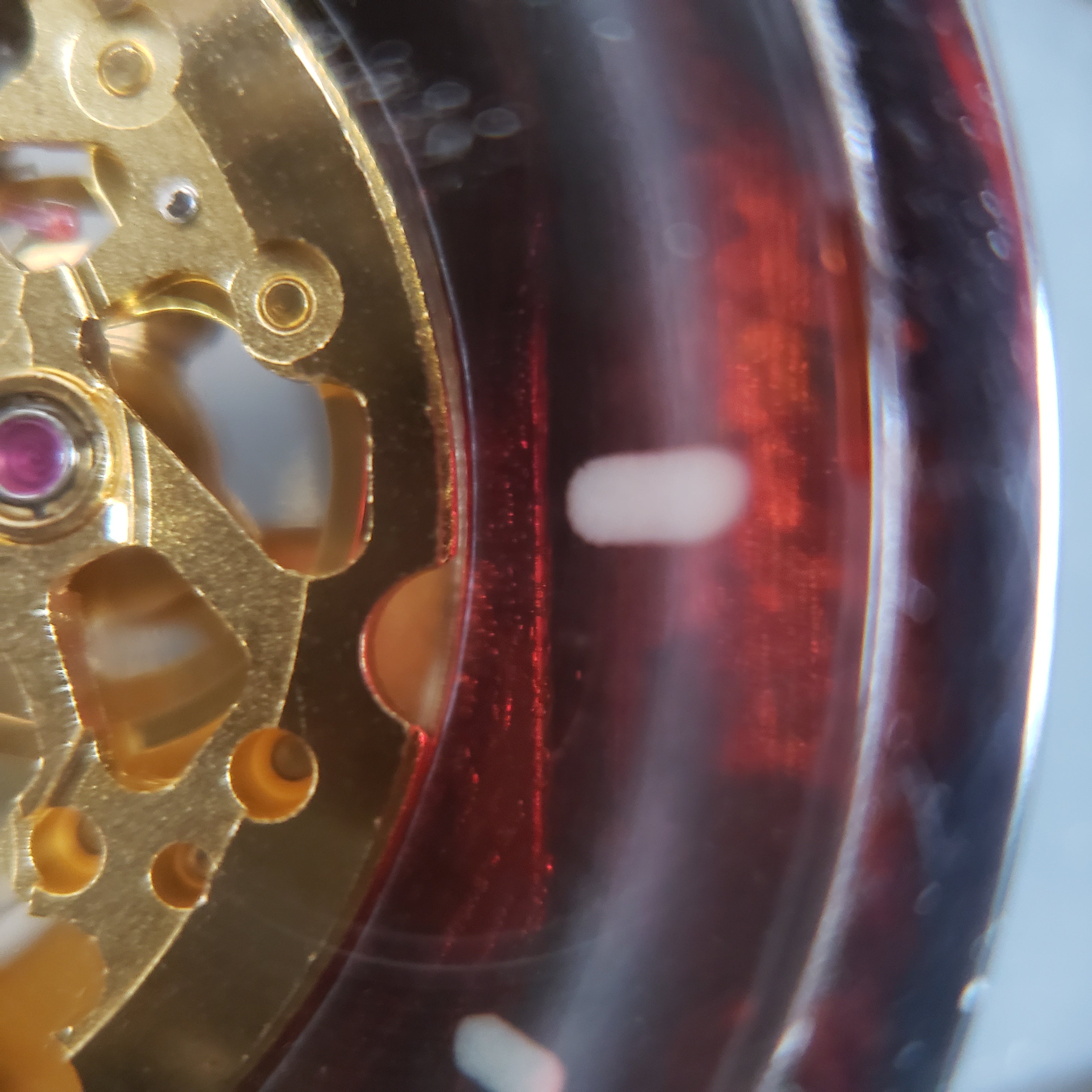 TORTOISE SHELL RESIN WRIST WATCH