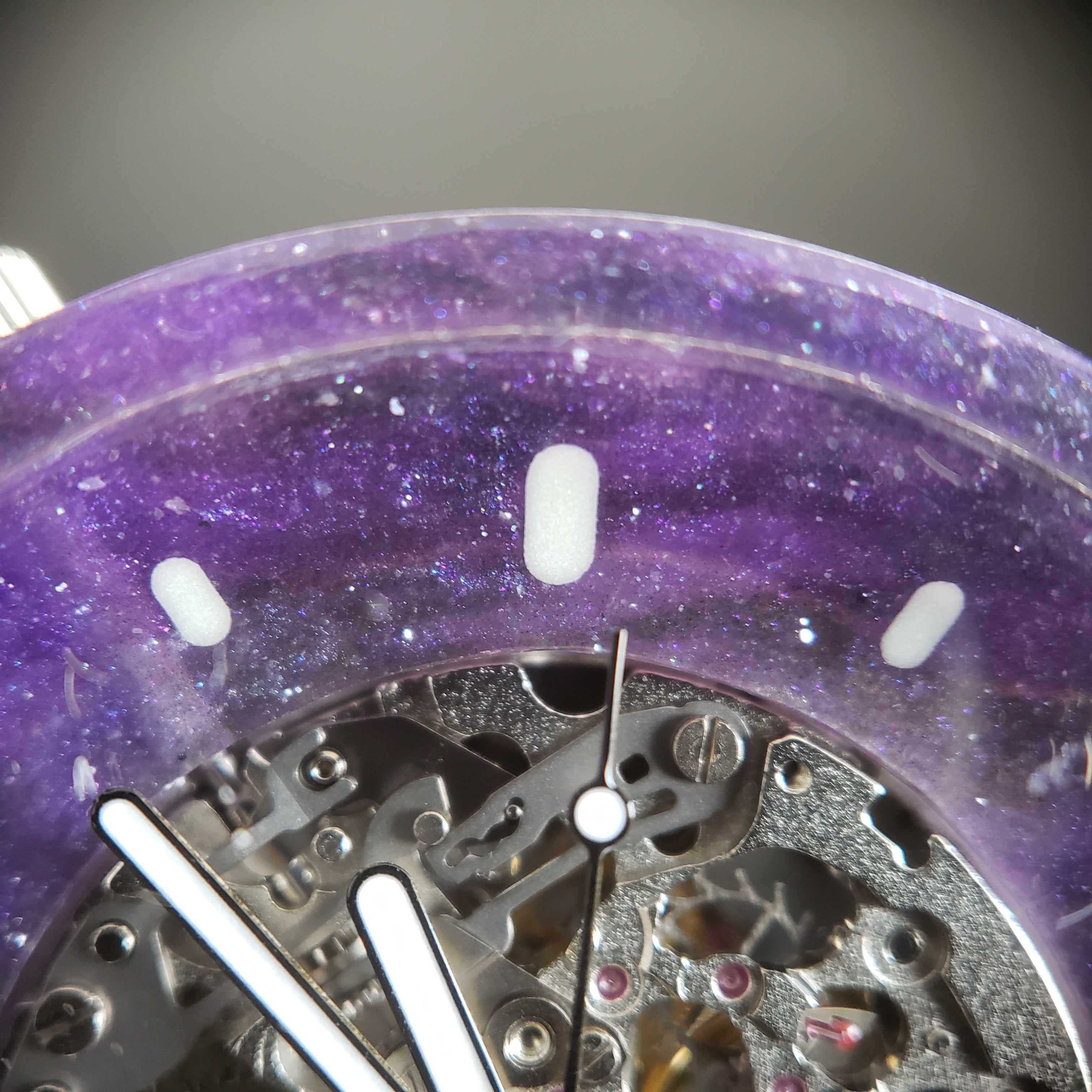 Space Galaxy Themed Mechanical Automatic Resin Watch