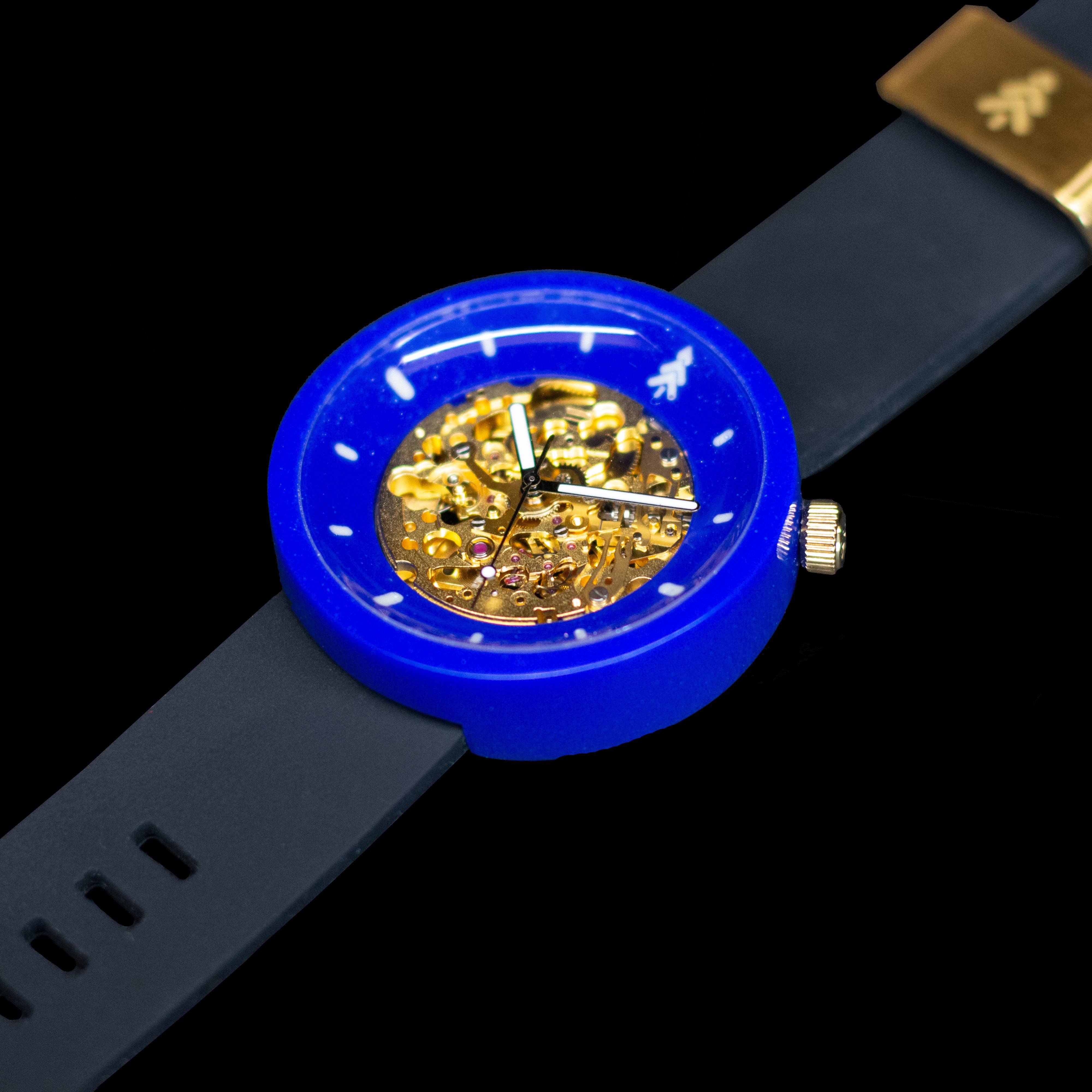 YInMN Blue Resin Watch by McKenzie Penworks X Maker Watch Comapny