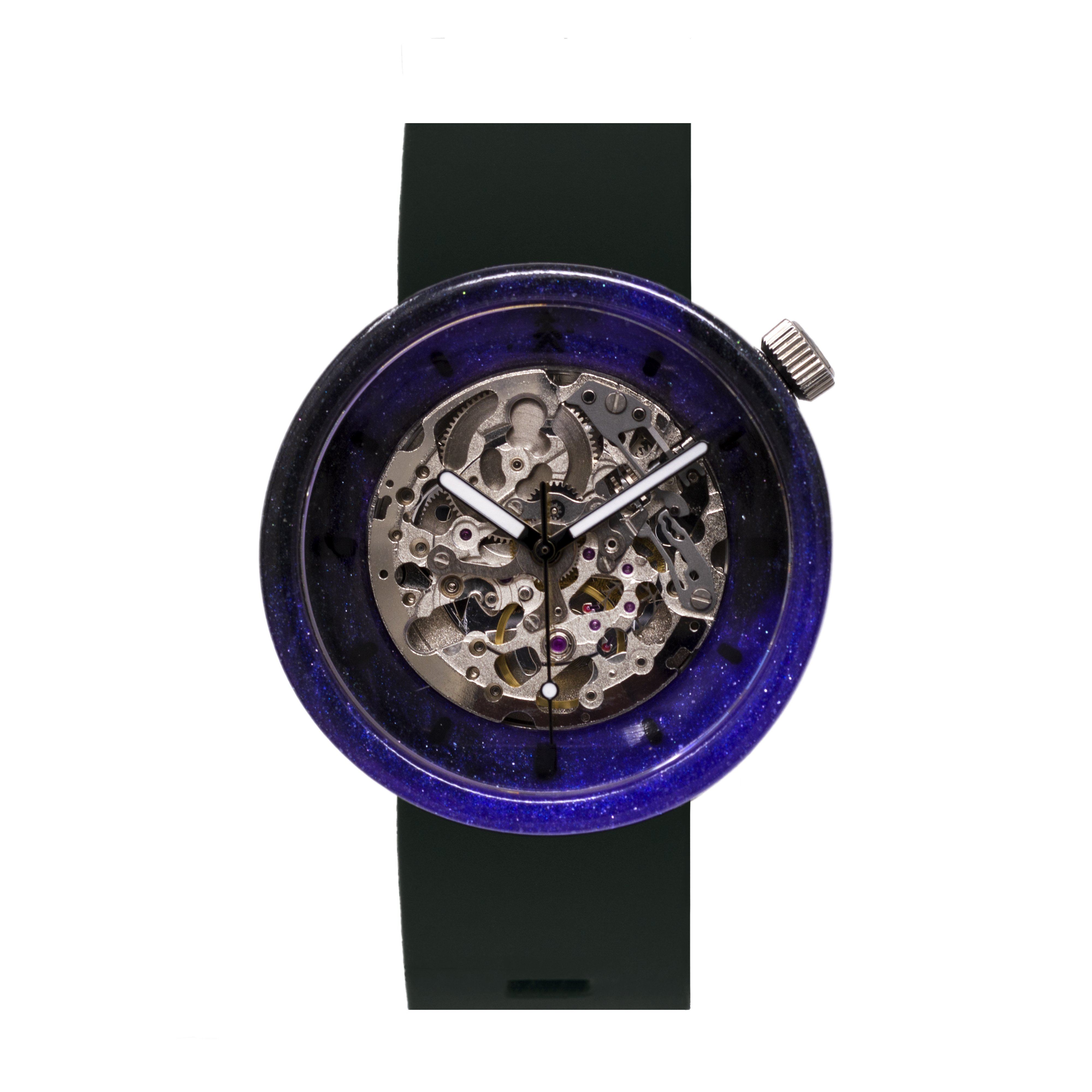 Space Galaxy Themed Mechanical Automatic Resin Watch