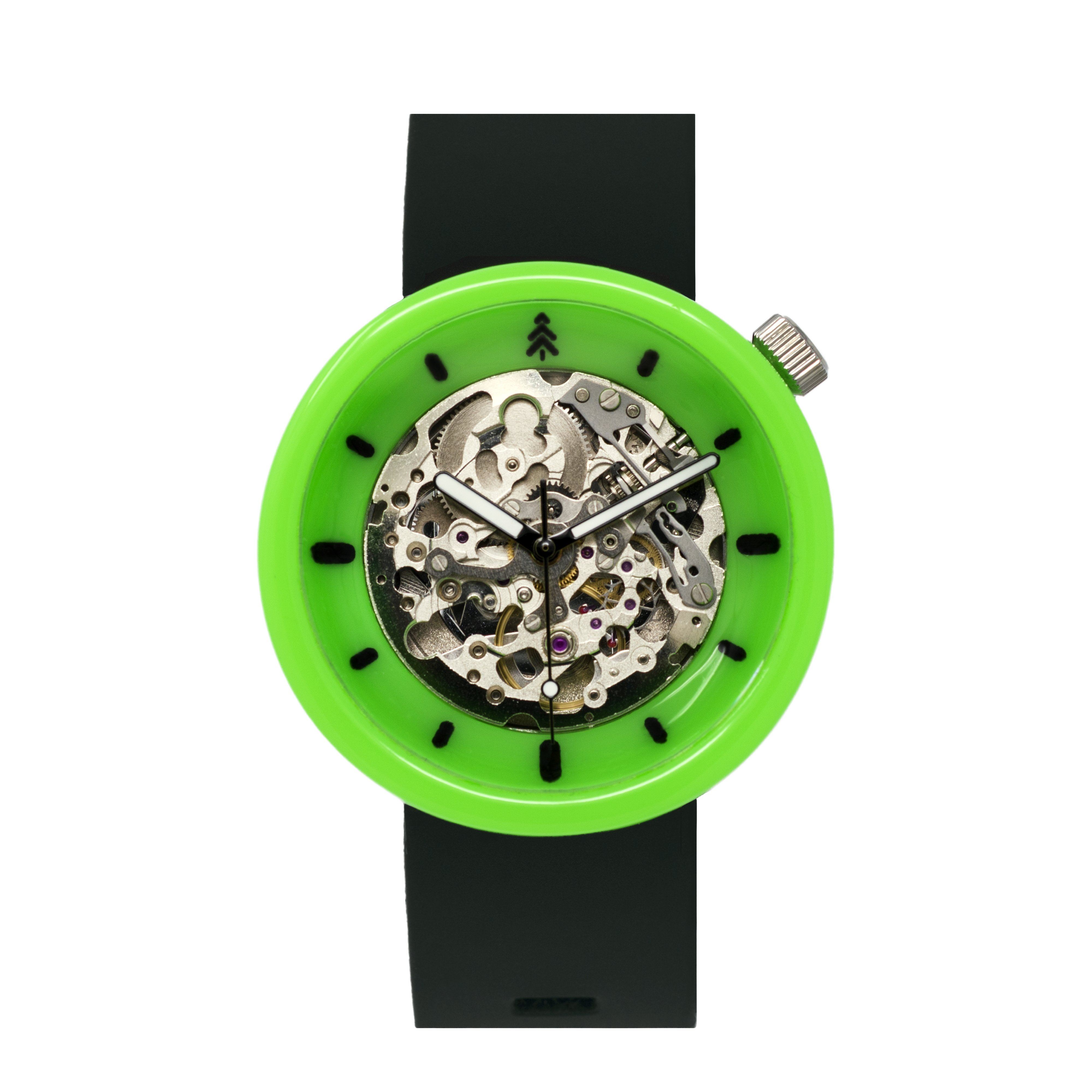 Fluorescent Neon Green Resin Automatic Watch | Maker Watch Co.®