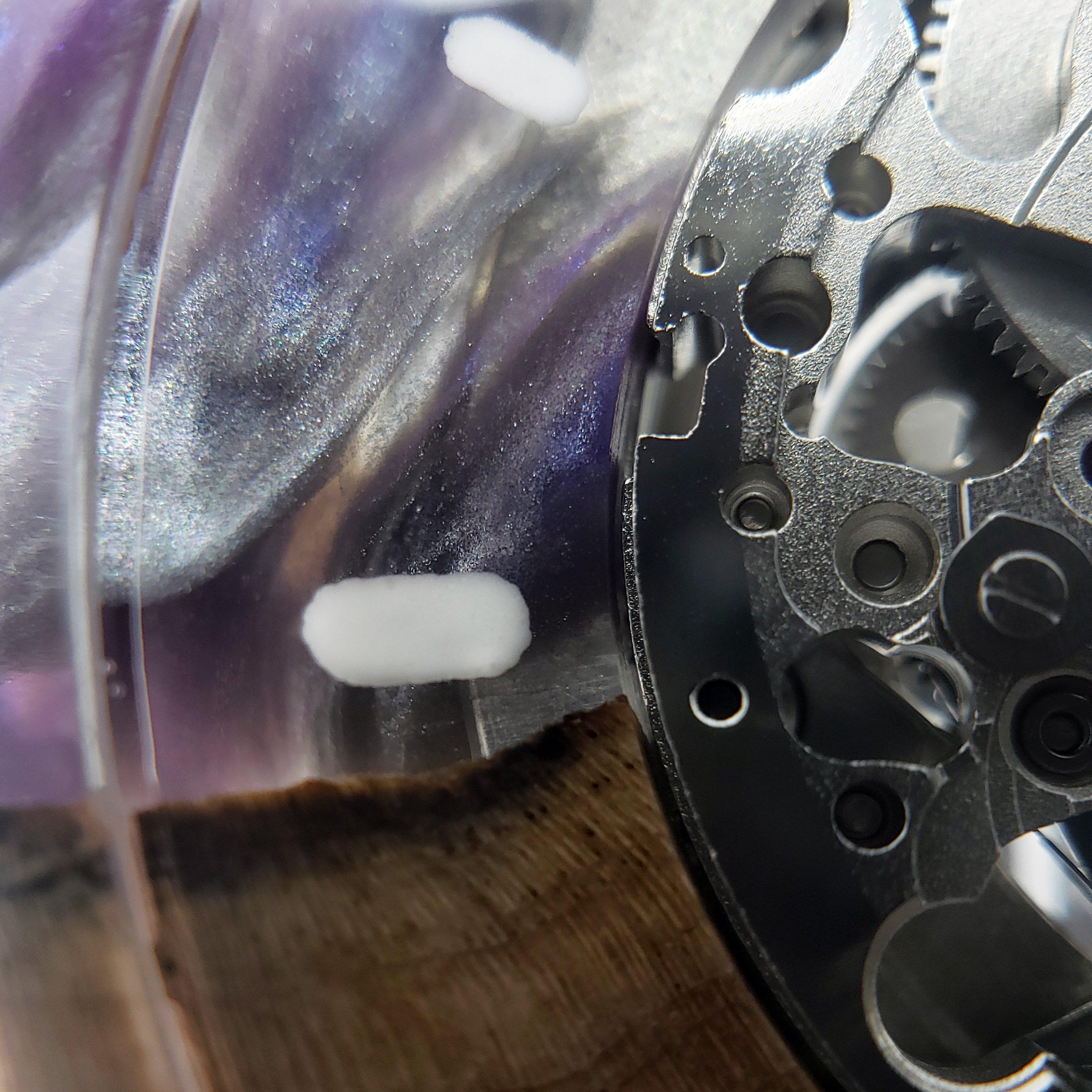 Epoxy River Table Themed Wooden Mechanical Watch