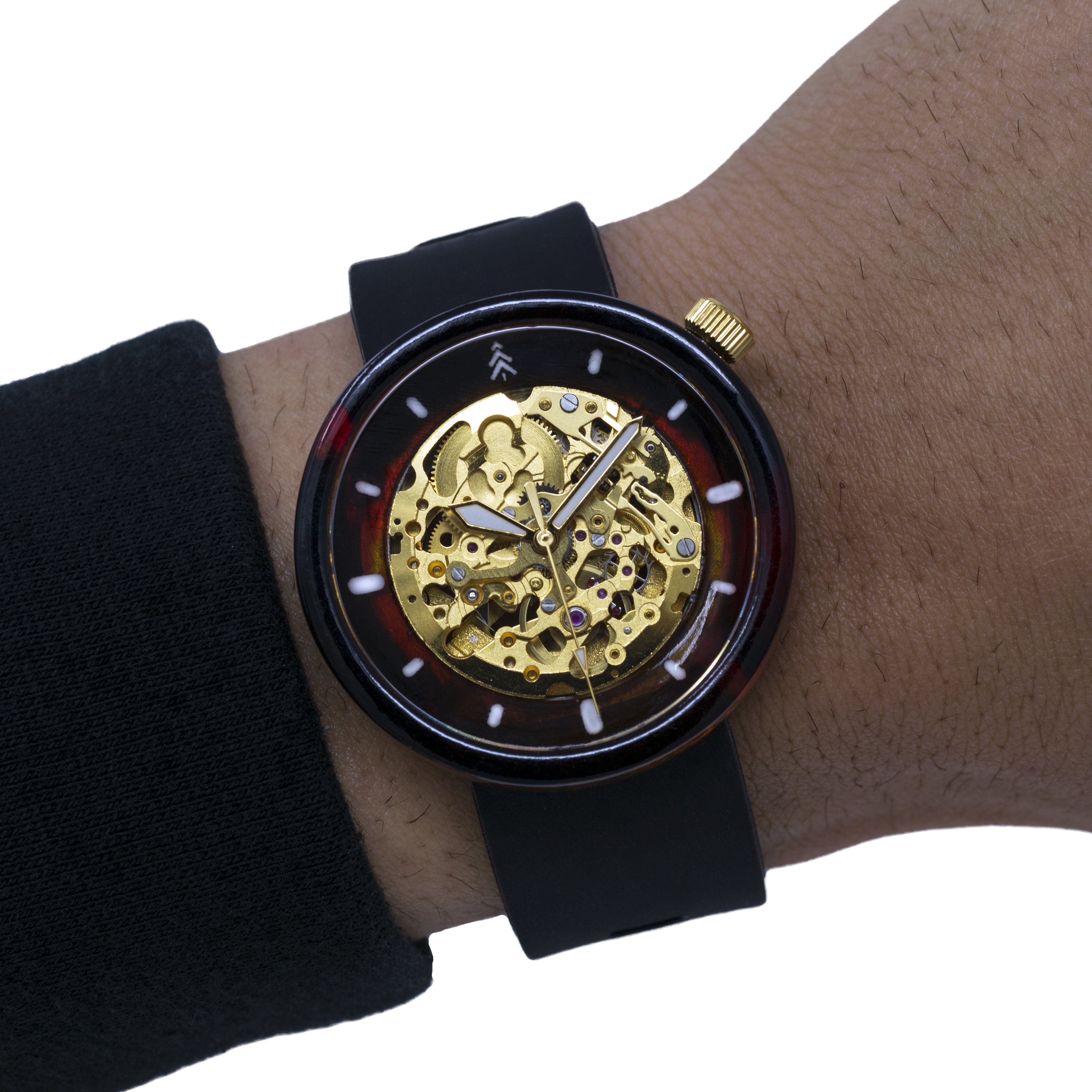 Tortoise Shell Mechanical Automatic Resin Watch