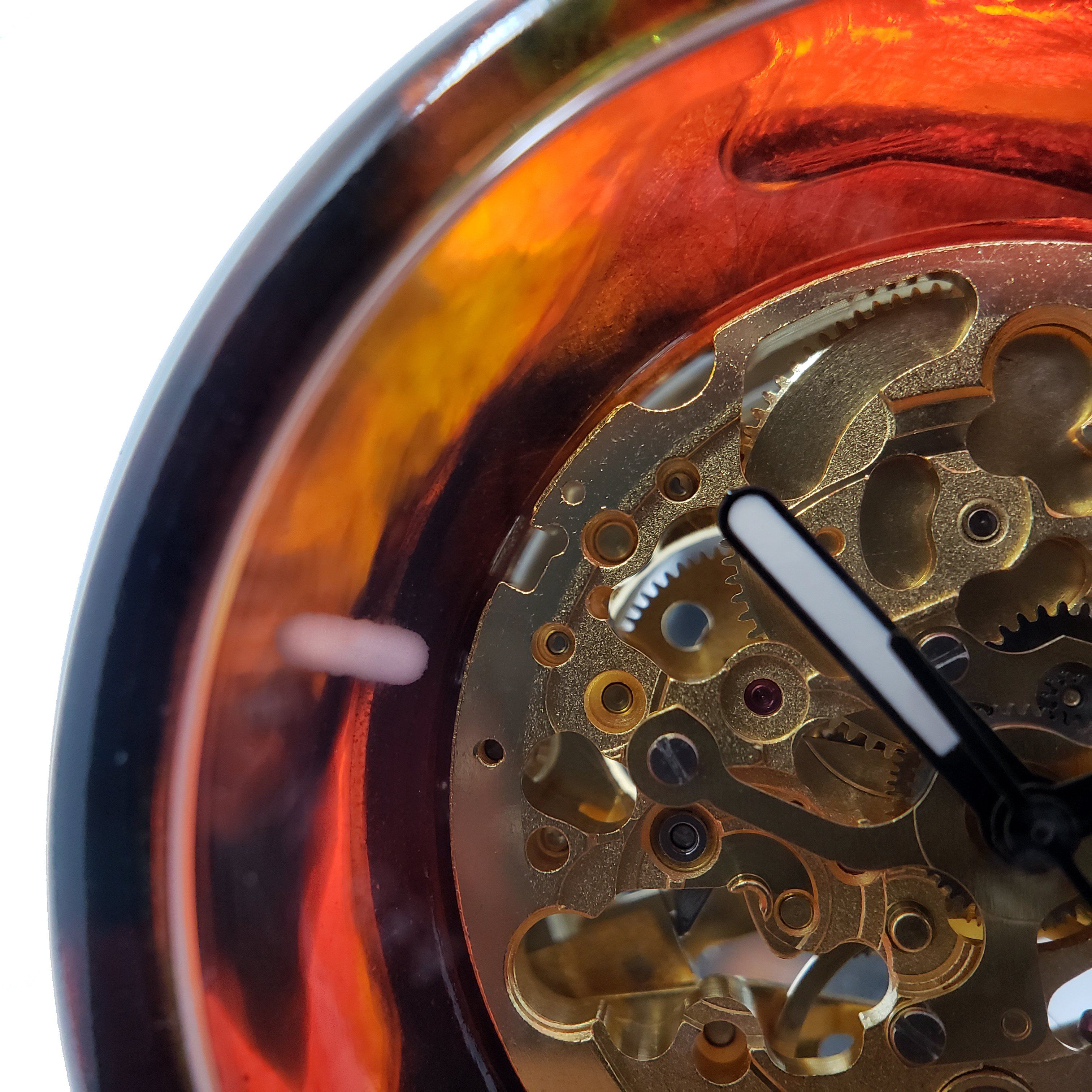 Tortoise Shell Mechanical Automatic Resin Watch